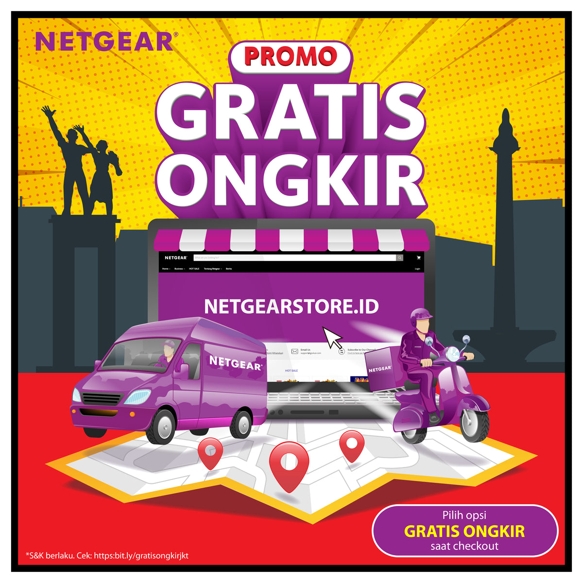 Bebas Ongkir ke Seluruh Indonesia Hanya di Netgearstore.id!
